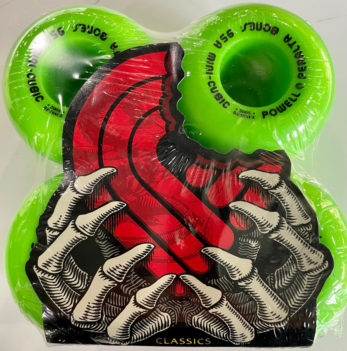 Powell Peralta Mini Cubic Classic Reissue Wheels Green – Skateboarding ...